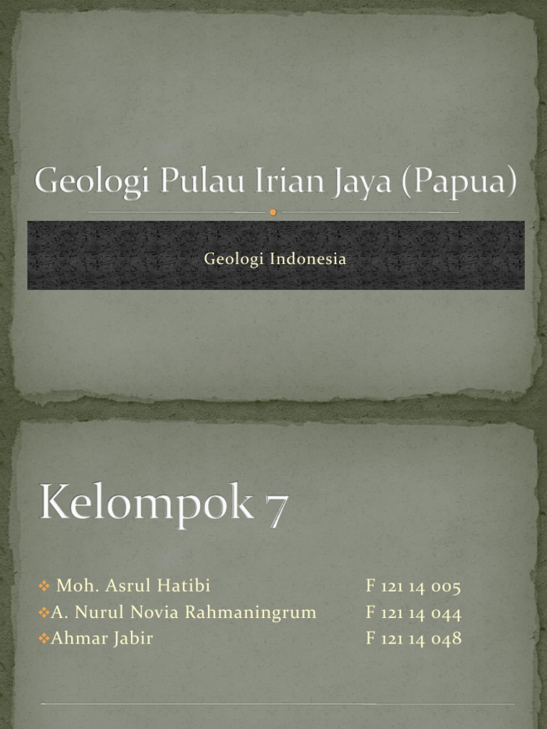 Geologi Pulau Irian Jaya (Papua) | PDF