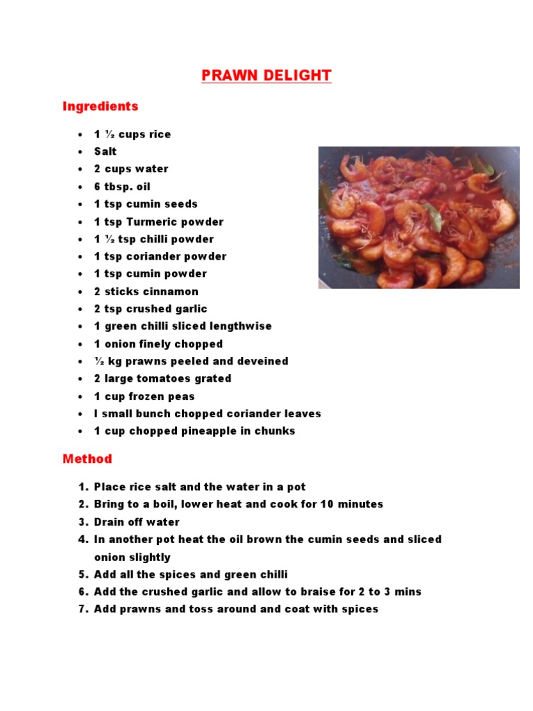 Prawn Delight | PDF