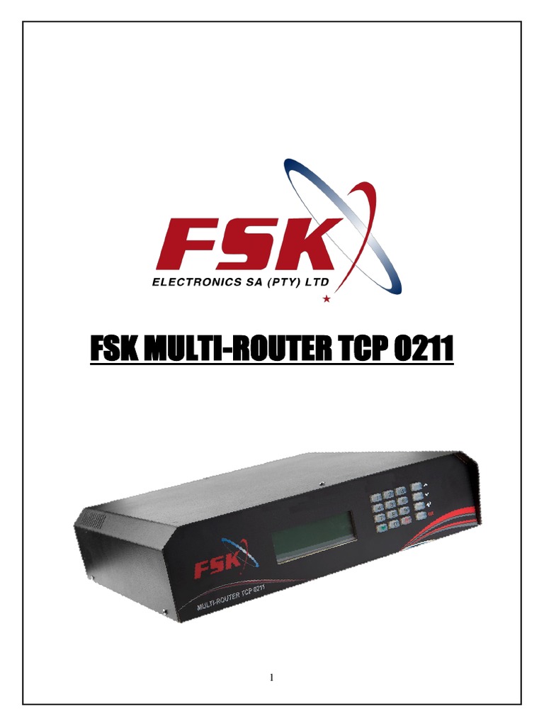 Consola FSK Router 0211 Write-Up | PDF | Computer Network | Ascii