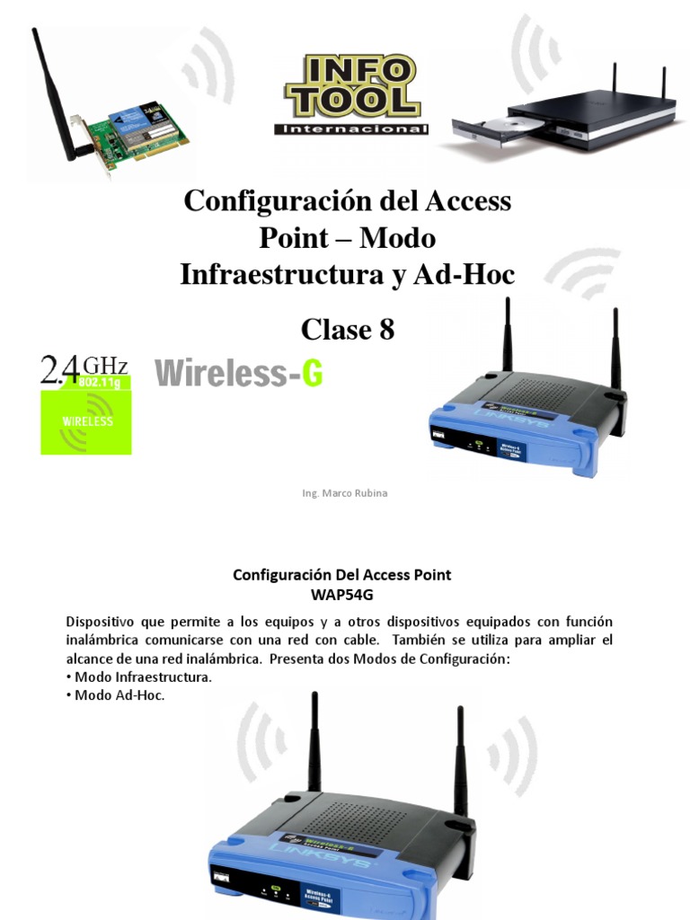 Configuración Del Access Point - Modo Infraestrucutra y Ad-Hoc | PDF ...