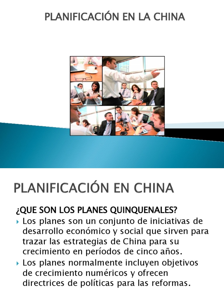 Planificación en China | PDF | China | Política mundial