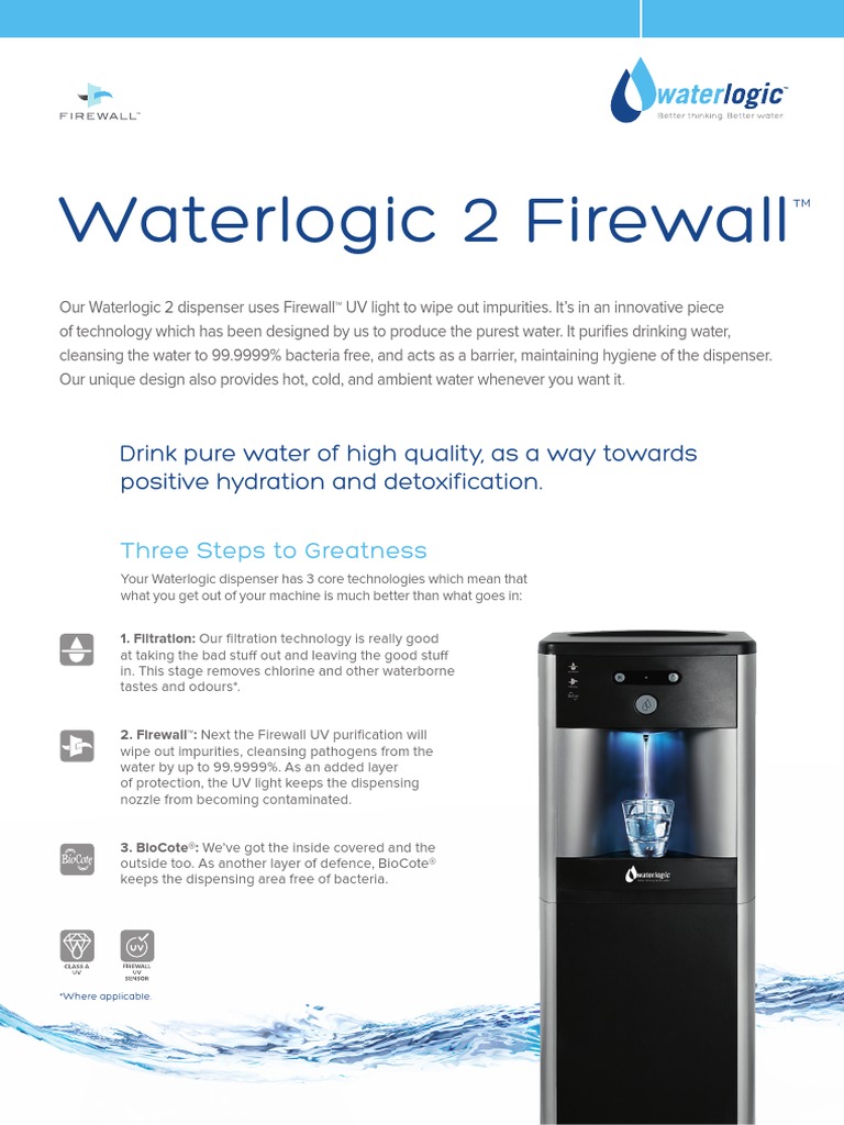Waterlogic Firewall 2 | PDF | Water Purification | Purified Water