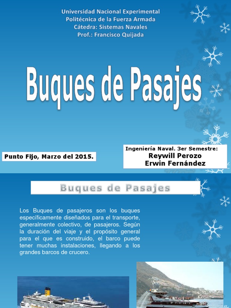 Buques de Pasajes | PDF | Transatlánticos | Barcos