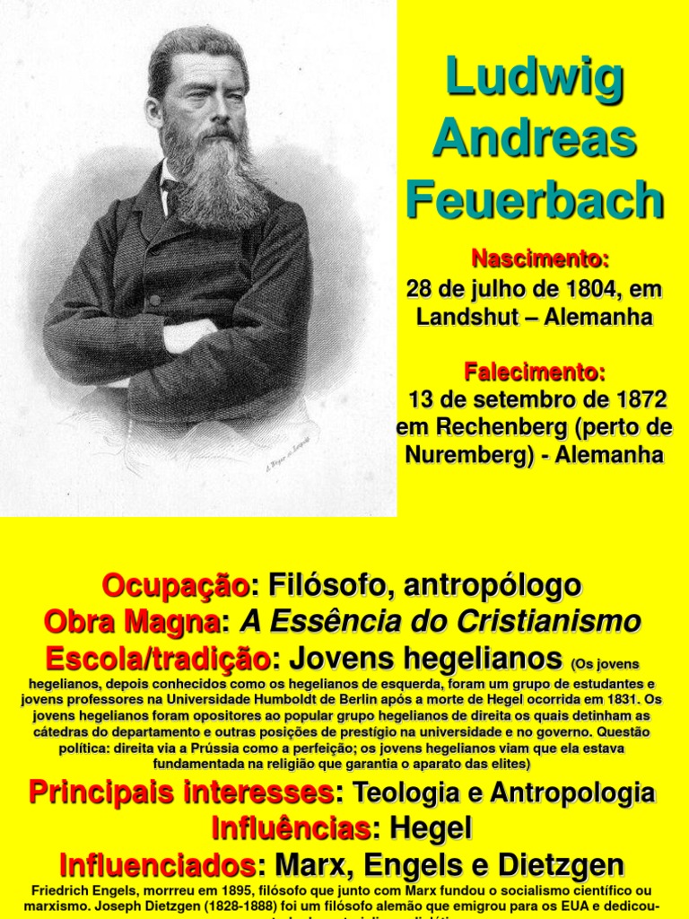 Ludwig Feuerbach | PDF | Karl Marx | Fé