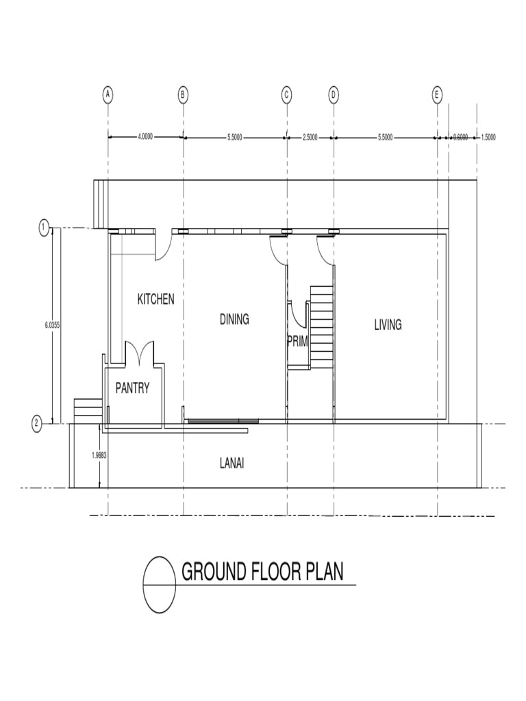 Ground Floor Plan Layout Details | PDF