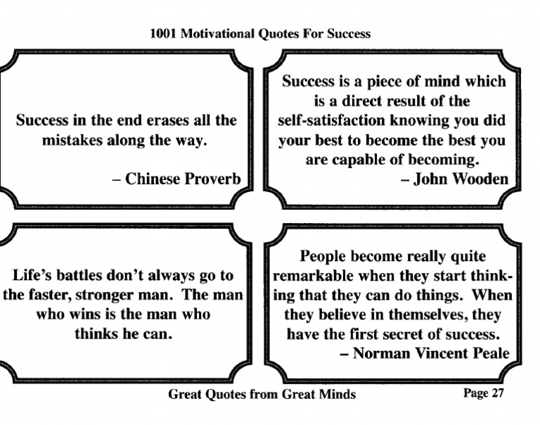1001 Motivational Quotes for Success | PDF