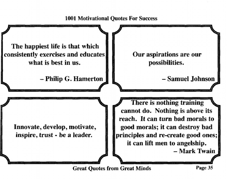 1001 Motivational Quotes For Success Great Quotes From Great Minds - 36 ...