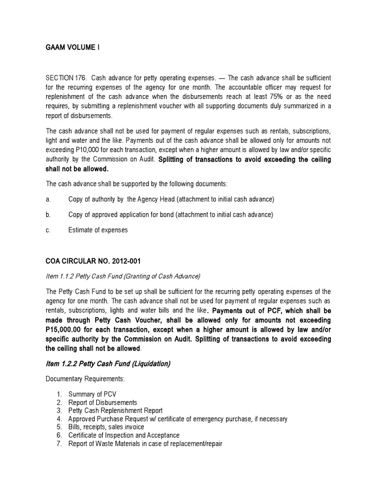 PCF Criteria | PDF | Finance & Money Management