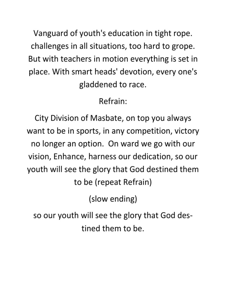 City Dividion Hymn | PDF