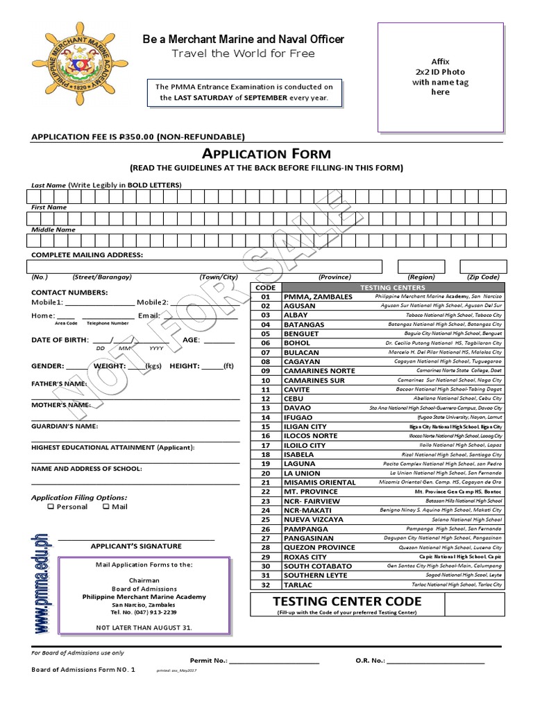 PMMAEE Application Form PDF | PDF | University And College Admission ...