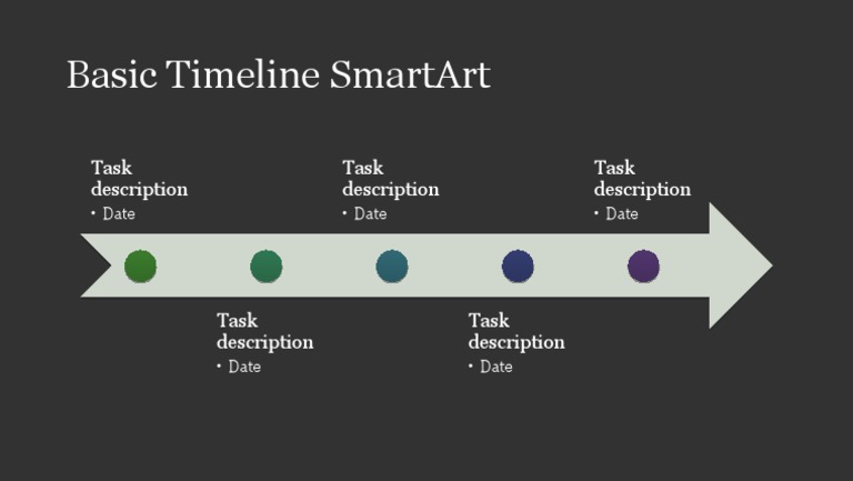 Basic Timeline SmartArt | PDF | Computers