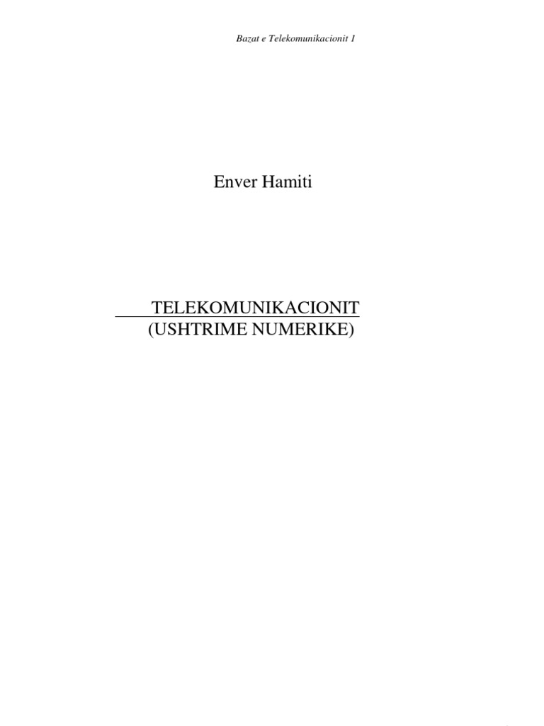 Telekomunikimet - Ushtrime Numerike | PDF