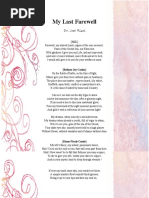 Mi Último Adiós: Rizal's Farewell Poem | PDF