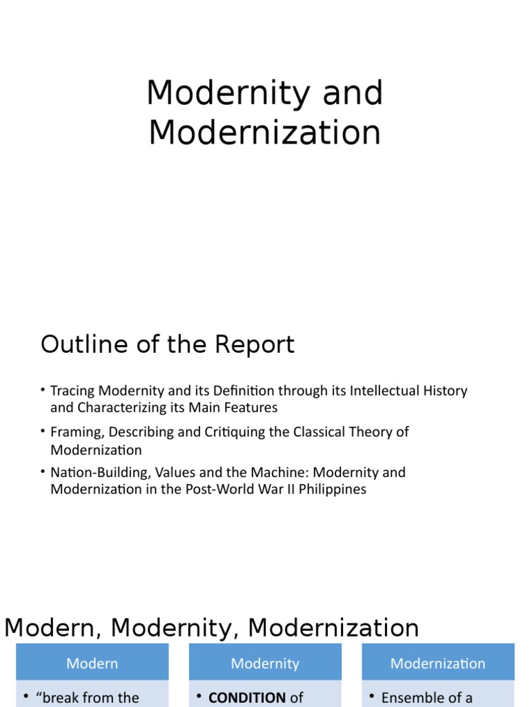Understanding Modernity and Modernization | PDF | Modernization Theory ...