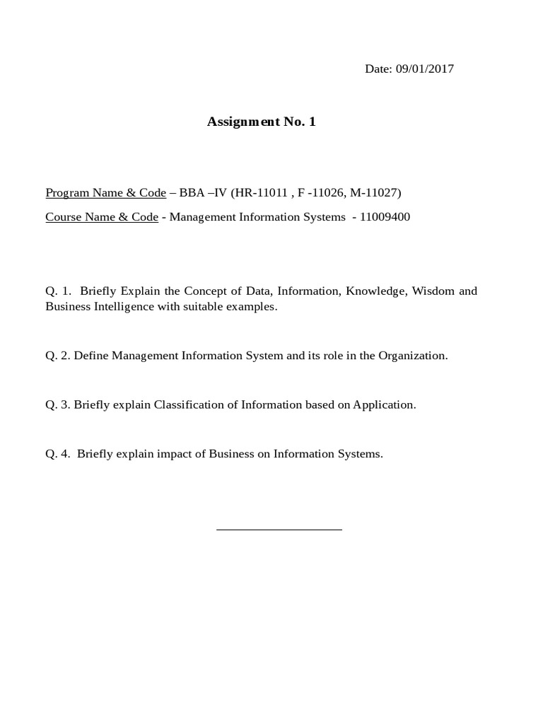 Assignment 1 BBA | PDF | Information Retrieval | Information Technology ...