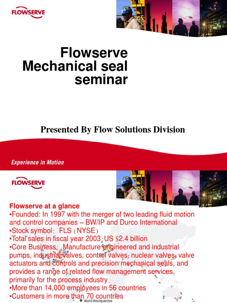 Flowserve Seal | PDF | Pump | Reliability Engineering