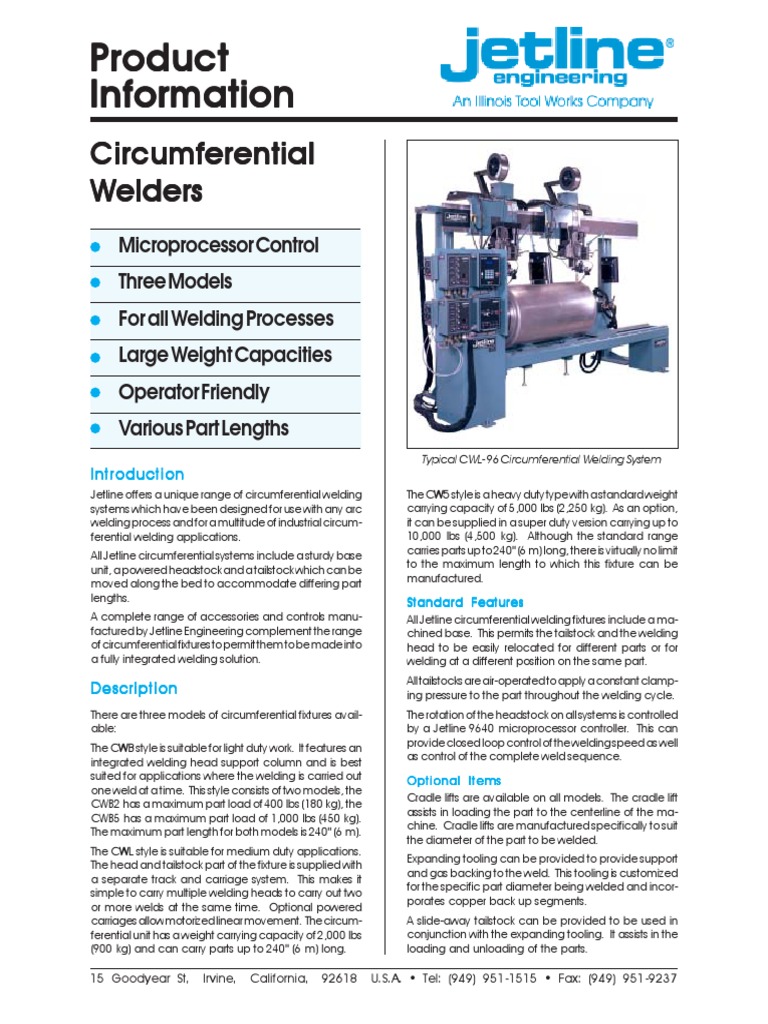 Circumferential Welding Systems Overview | PDF | Welding | Construction