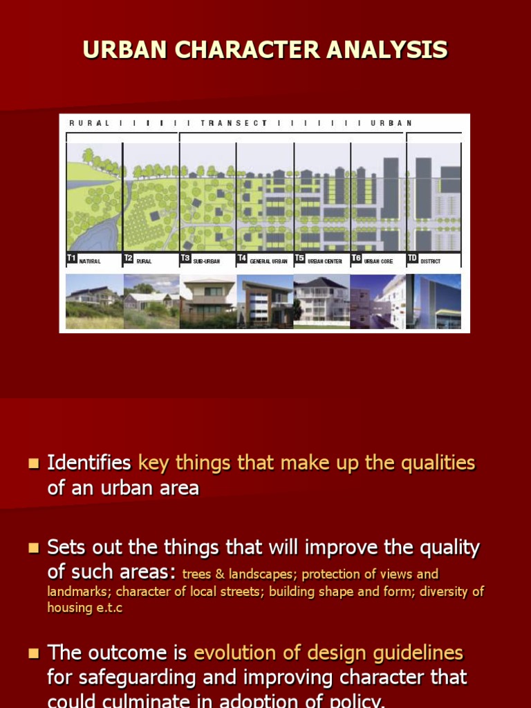 Urban Character Analysis | PDF | Geographic Information System | Evaluation