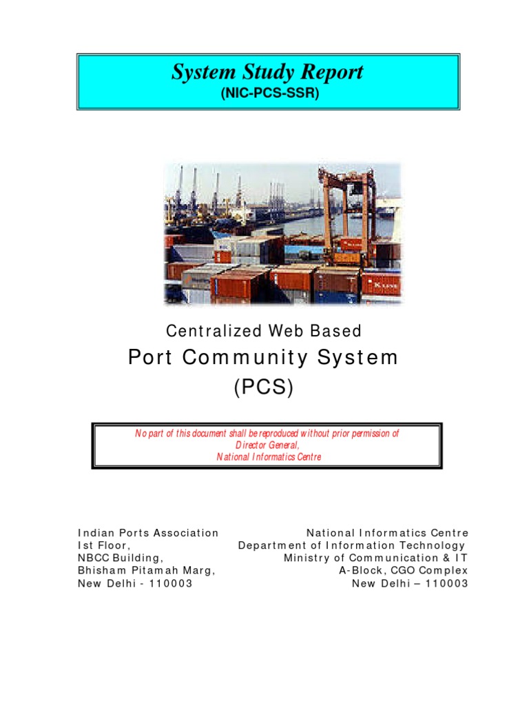 Pcs System Study | PDF | Containerization | Stevedore