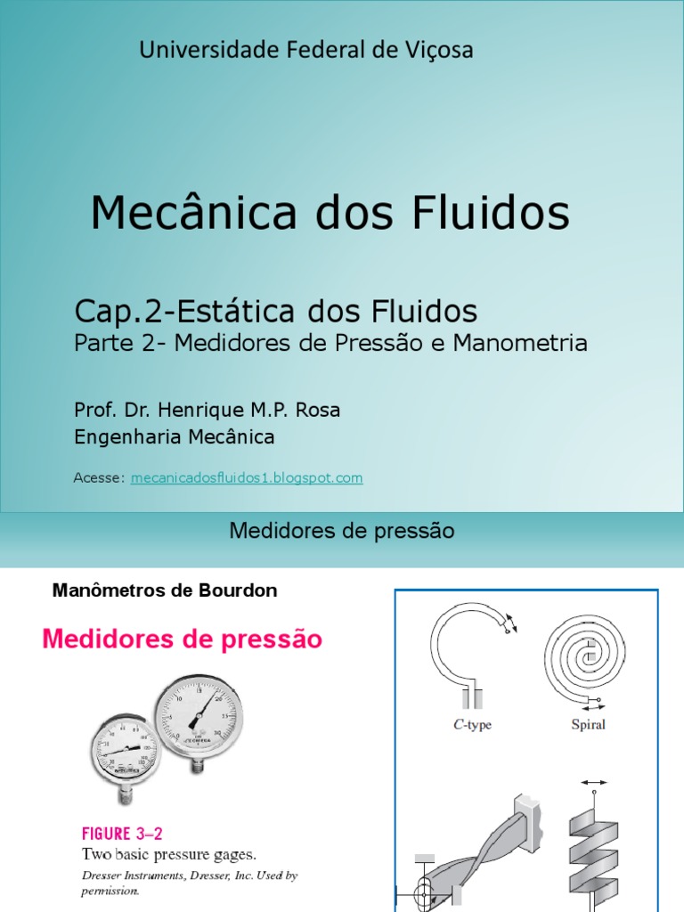 MANÔMETRIA | PDF | Medição de pressão | Pressão