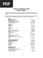 NBME Laboratory Reference Values | PDF | Creatinine