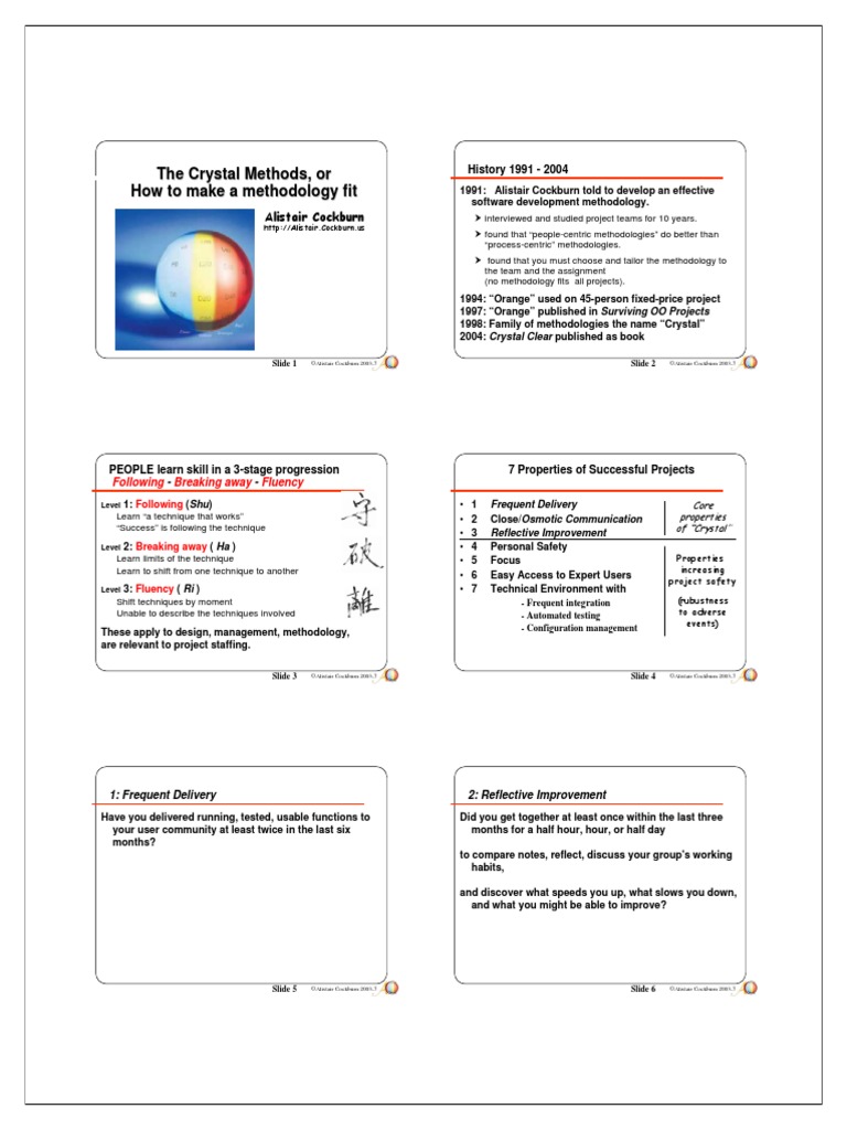 Crystal Method PDF | PDF | Software Development Process | Agile ...