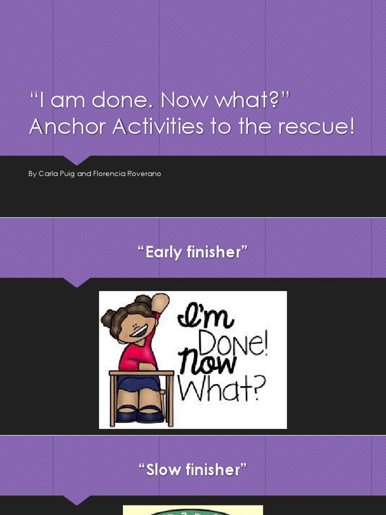 Anchor Activities | Differentiated Instruction | Neuropsychology