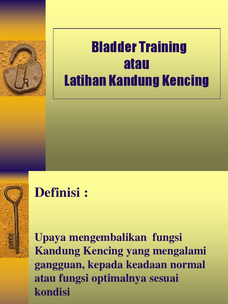 Bladder Training Techniques and Management | PDF