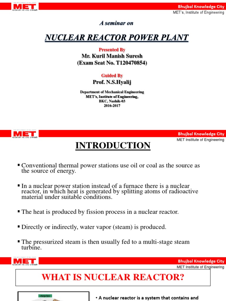 Nuclear Reactor Power Plant | PDF | Nuclear Reactor | Nuclear Power