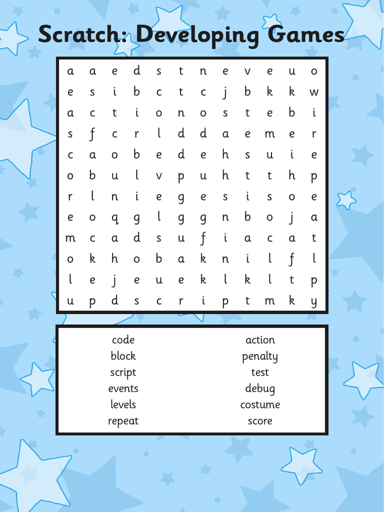 Scratch: Developing Games: Code Block Script Events Levels Repeat ...