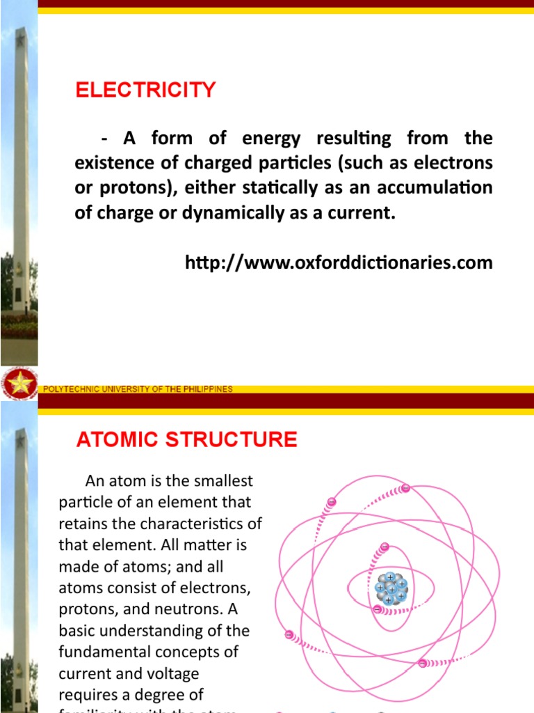 1. Introduction(Electricity and Atomic Structure) STUDENTS | Electric ...
