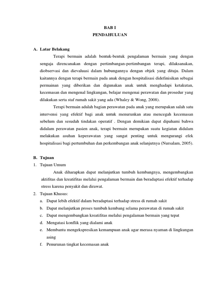 Sap Terapi Bermain Kolase | PDF