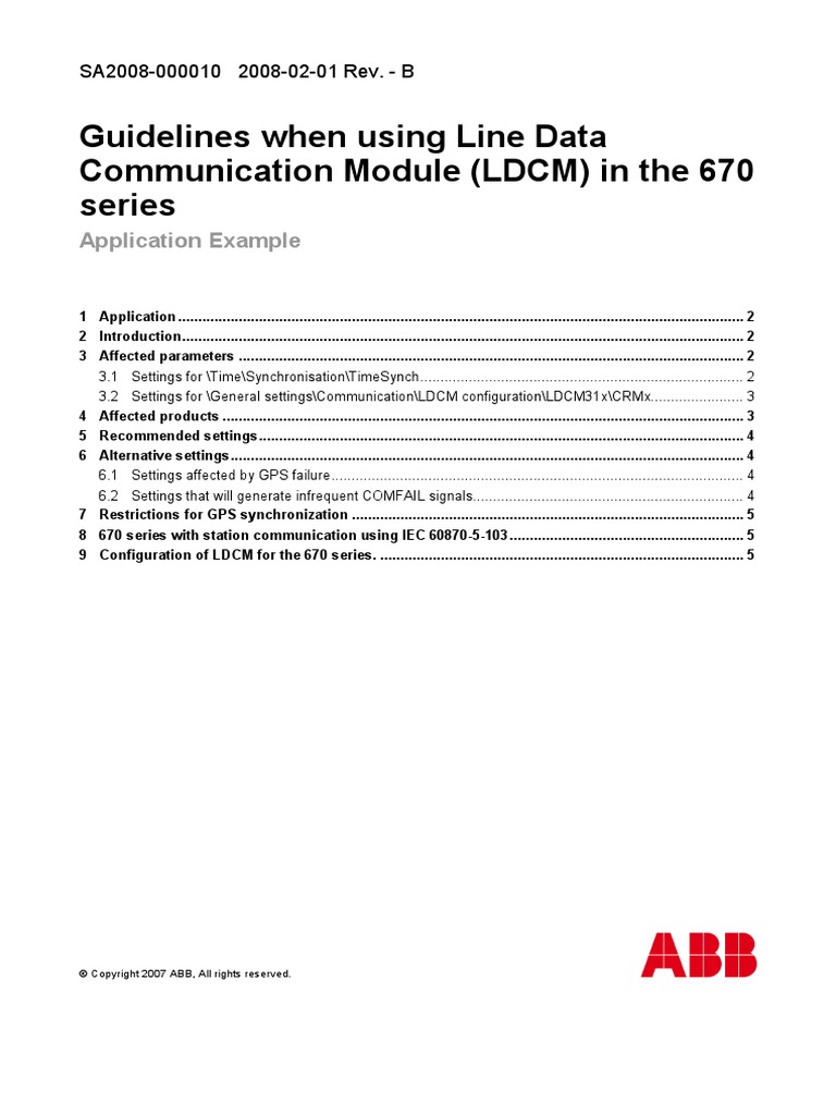 SA2008-000010 B en Guidelines When Using Line Data Communication Module ...