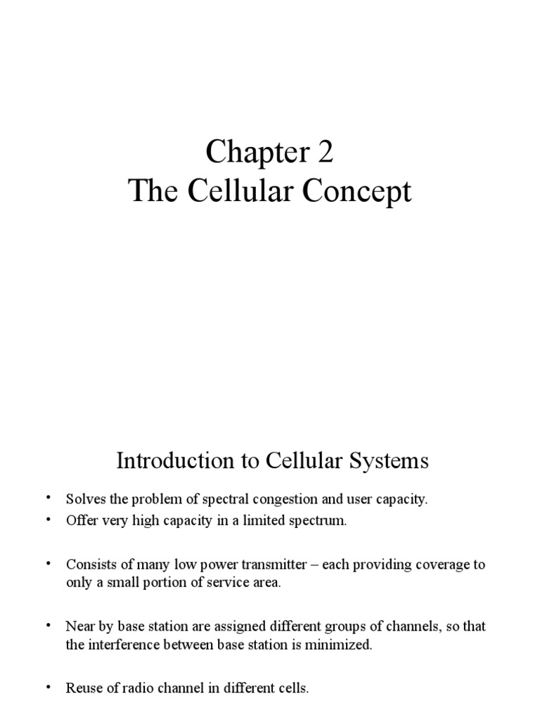 Cellular Concept | PDF | Cellular Network | Broadcast Engineering
