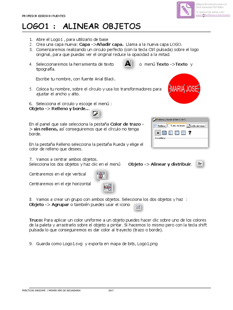 Practica de Inkscape | PDF | Color | Point and Click