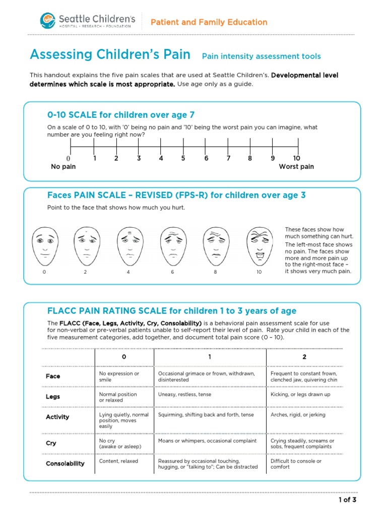 Pain Assessment | PDF | Pain | Apnea