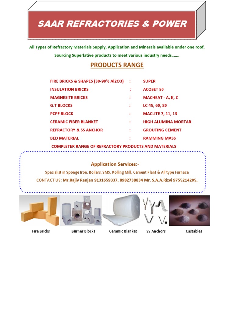 Refractory Dealer in Raipur | PDF | Technology & Engineering