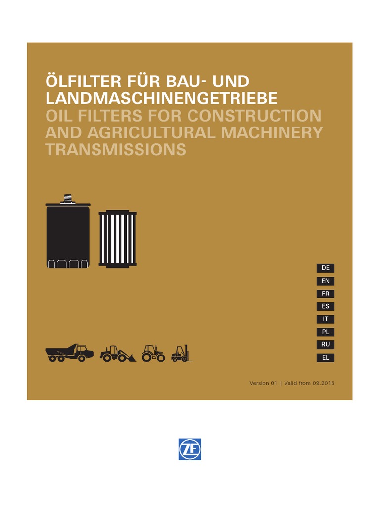 ZF CAT Ebook Oil-Filters-Construction-Agricultural-Machinery ...