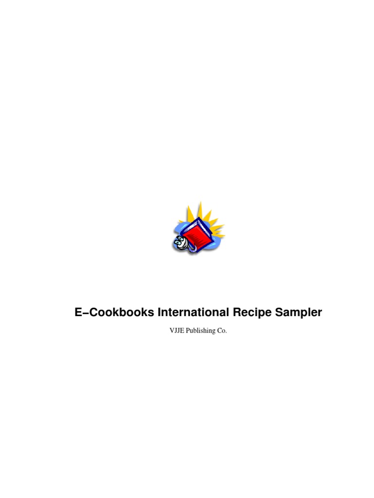 E Cookbooks International Recipe Sampler: VJJE Publishing Co | PDF ...