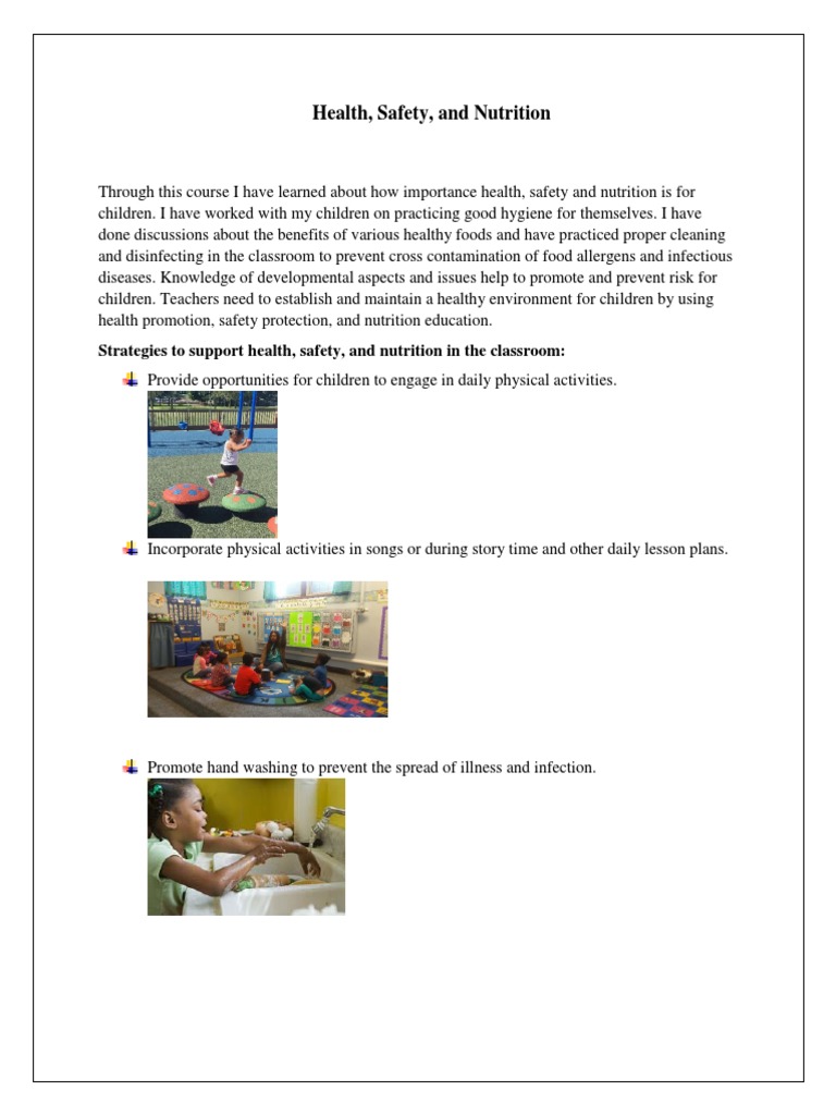 health safety and nutrition assignment | Classroom | Fruit