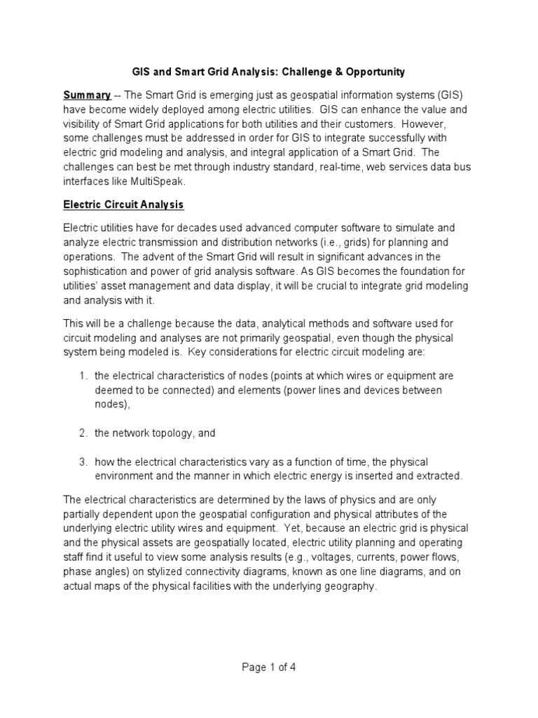 GIS and The Smart Grid | PDF | Geographic Information System | Smart Grid