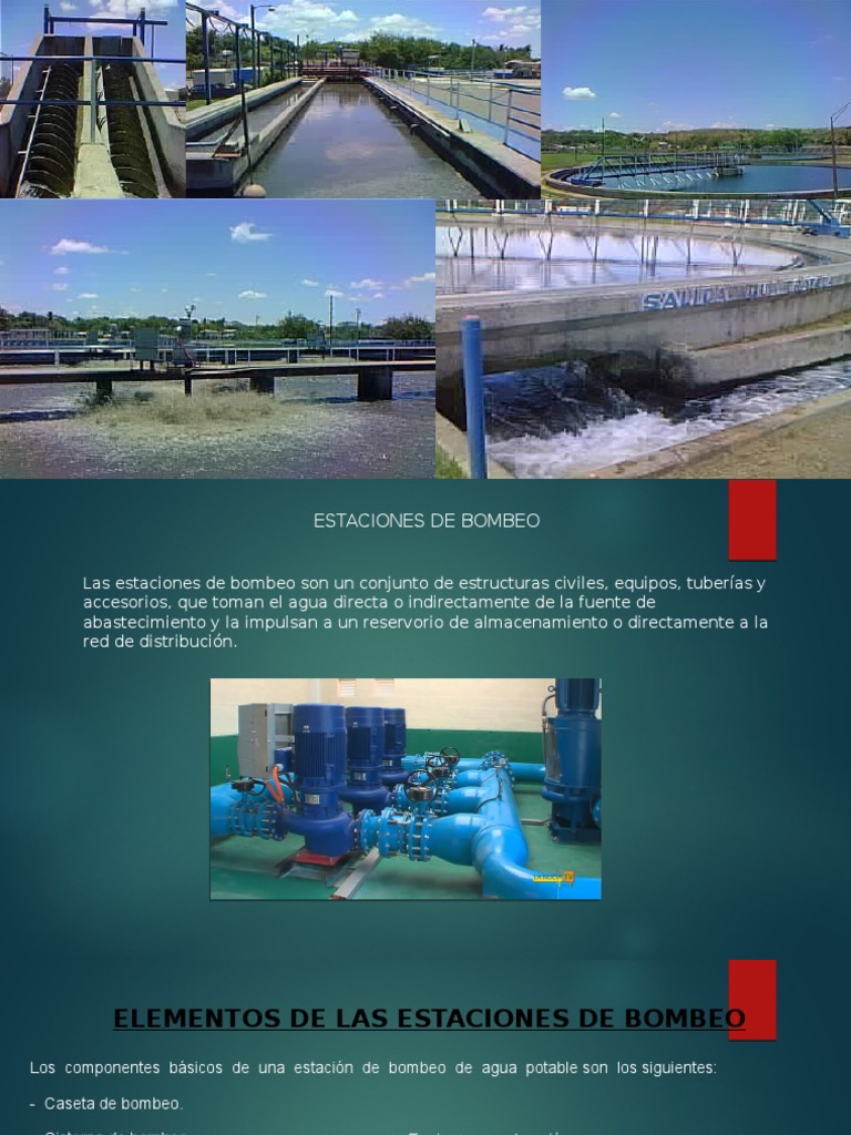 Estaciones de Bombeo | PDF | Bomba | Descarga (hidrología)