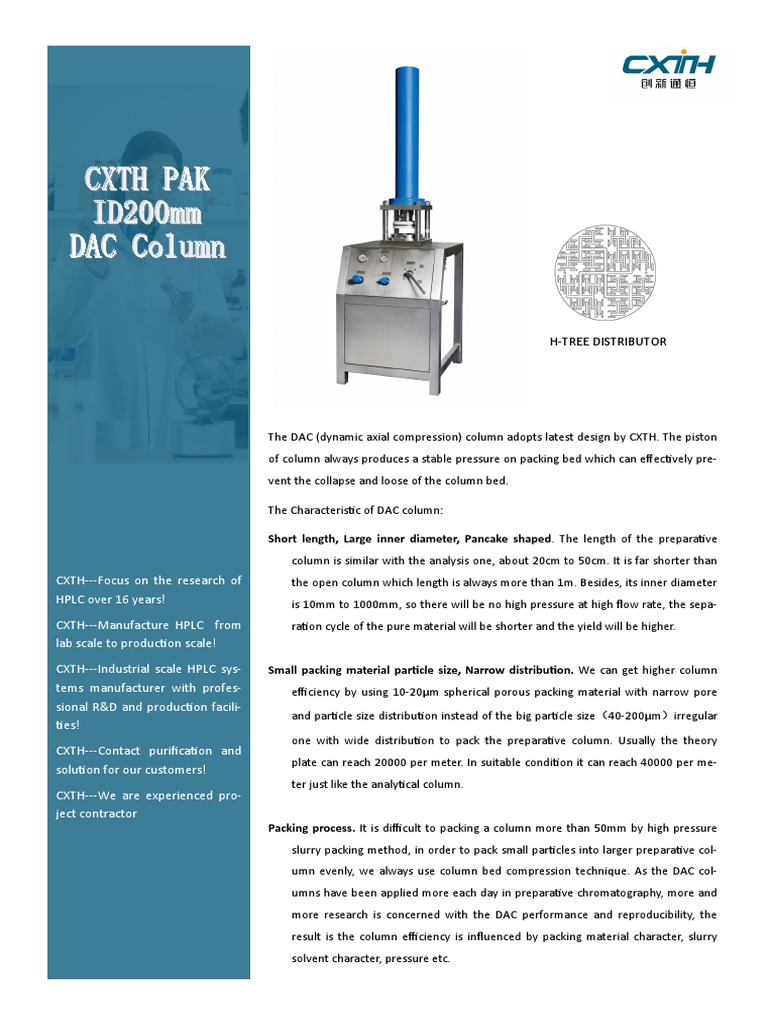 ID200mm DAC Column | Download Free PDF | High Performance Liquid ...