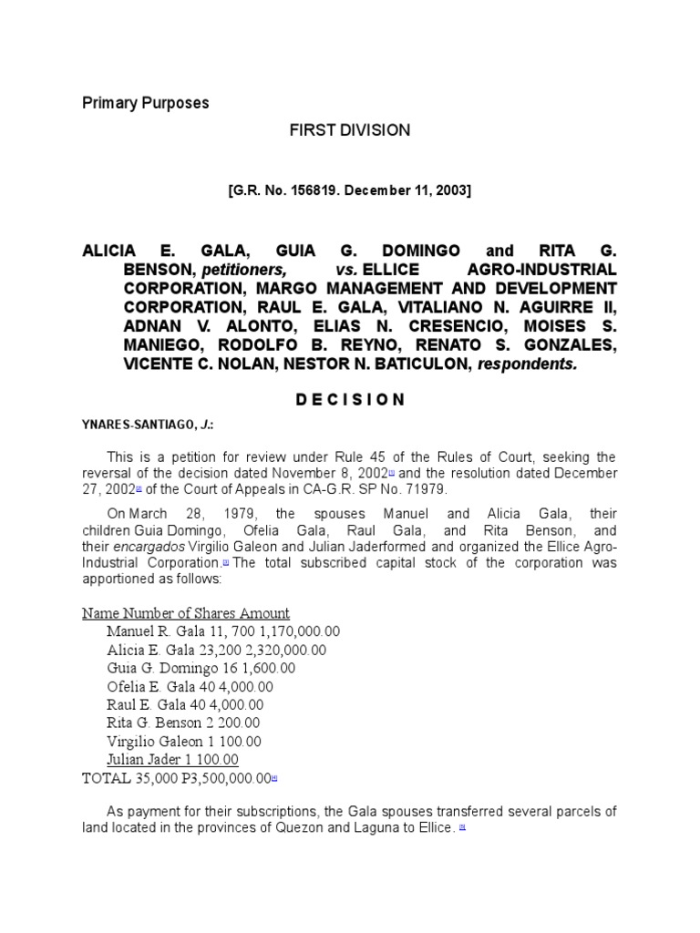 Primary Purposes To Corporation by Estoppel (coRPORATION) | PDF ...