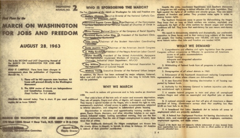 March Pamphlet | PDF | Afl–Cio | Politics Of The United States