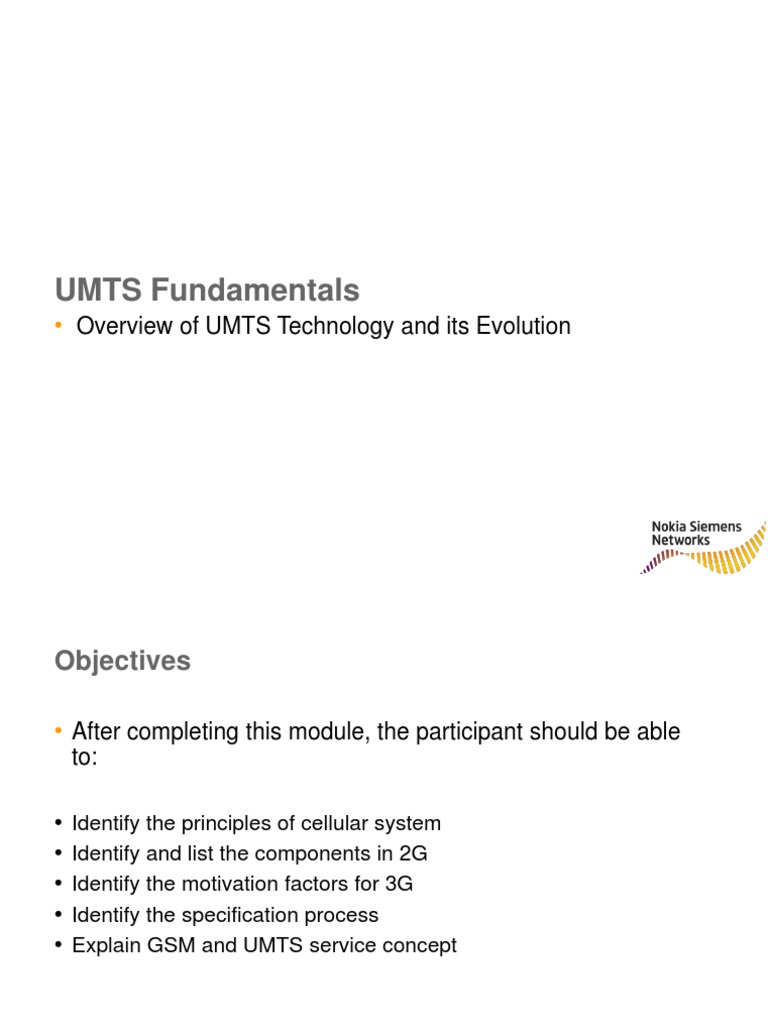 UMTS Technology and Its Evolution - En.slo | PDF | High Speed Packet ...
