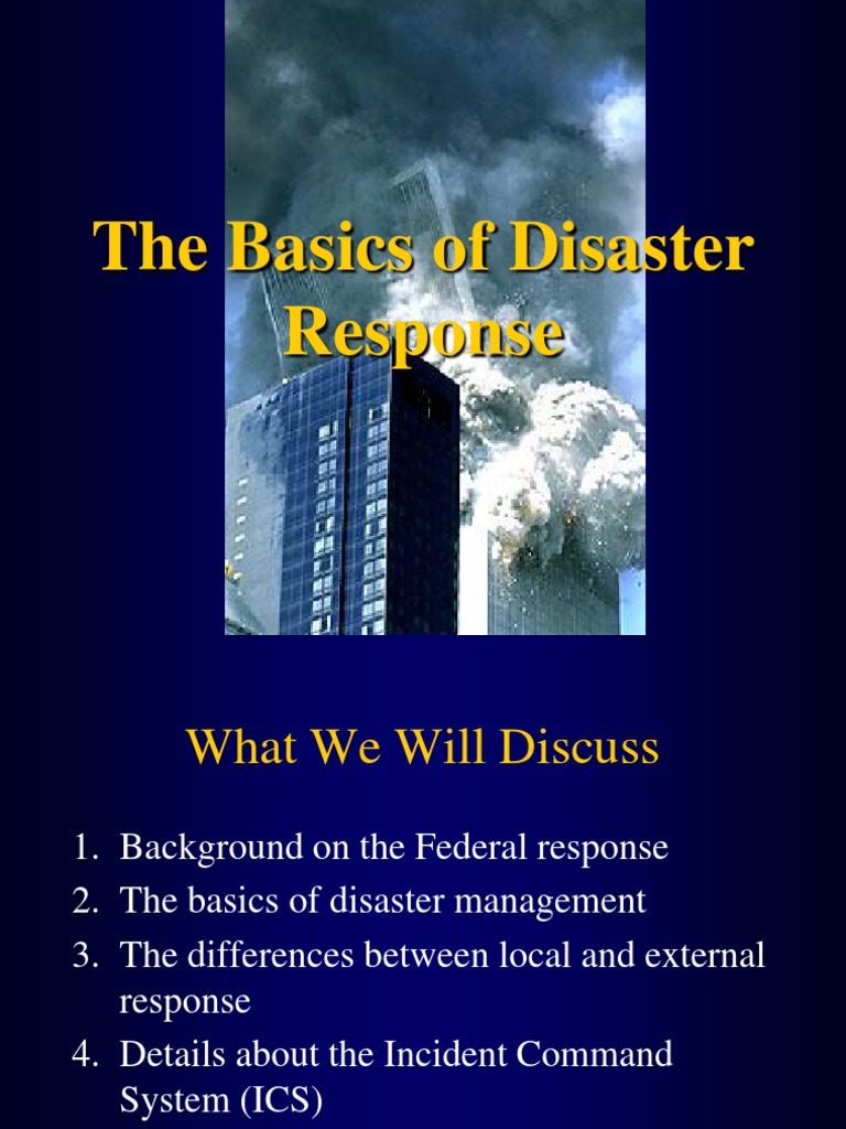The Basics of Disaster Response | PDF | Incident Command System ...