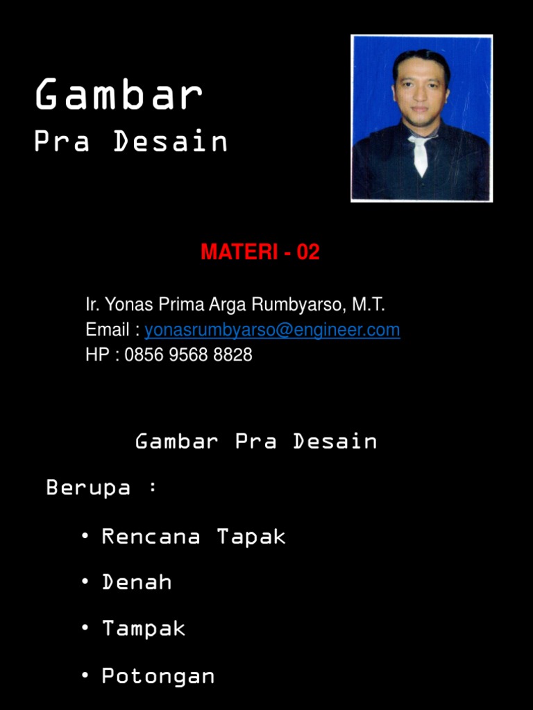 Gambar Pra Desain Bangunan Teknik Sipil | PDF