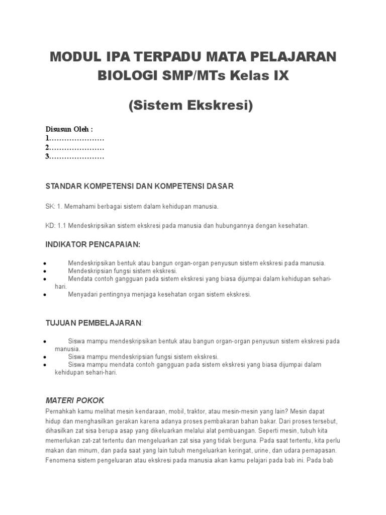 Contoh Modul | PDF