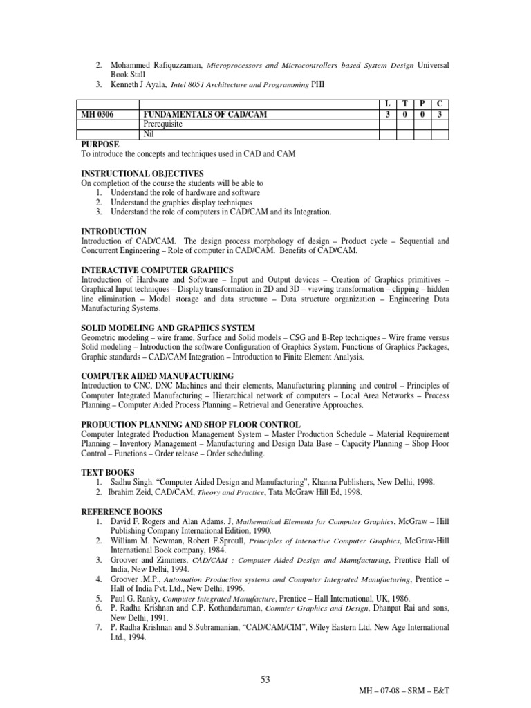 Fundamentals of Cad Cam | PDF | Computer Aided Design | Computer Graphics